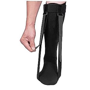 [Plantar Fasciitis Night Splint Adjustable Dorsiflexion Sock Compression Sleeves for Sleeping Stretching Fascia & Arch]