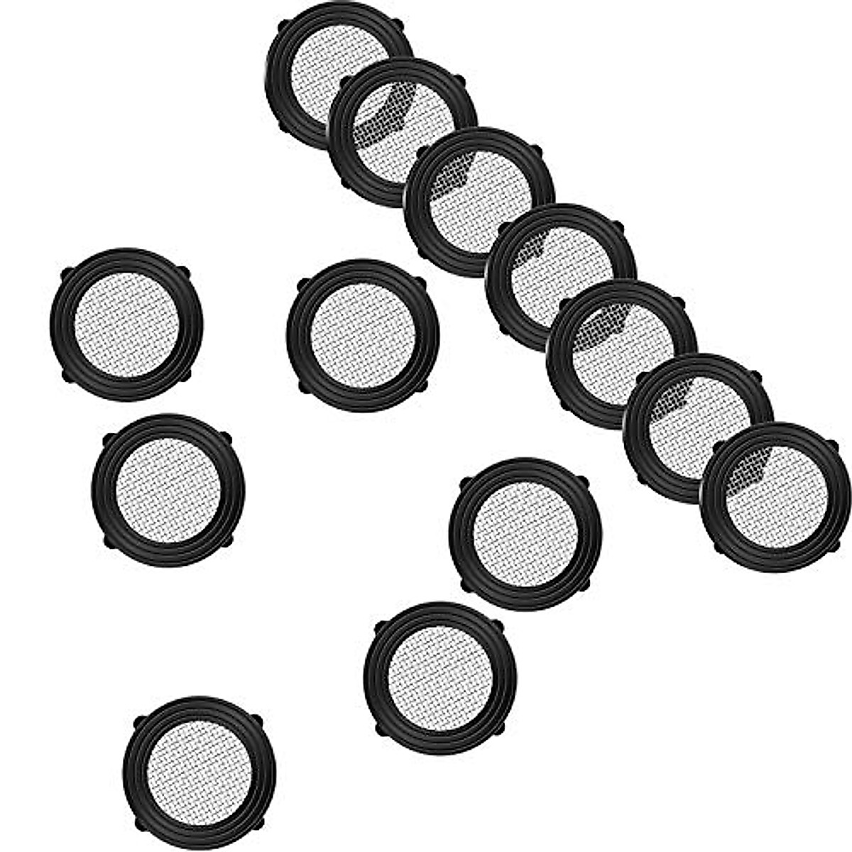 20 Packs Stainless Steel Filter Garden Hose Washer, Self Locking Tabs Keep Washer Firmly Set Inside Fittings with 40 Mesh for 3/4 Inches Garden Hose and Water Faucet