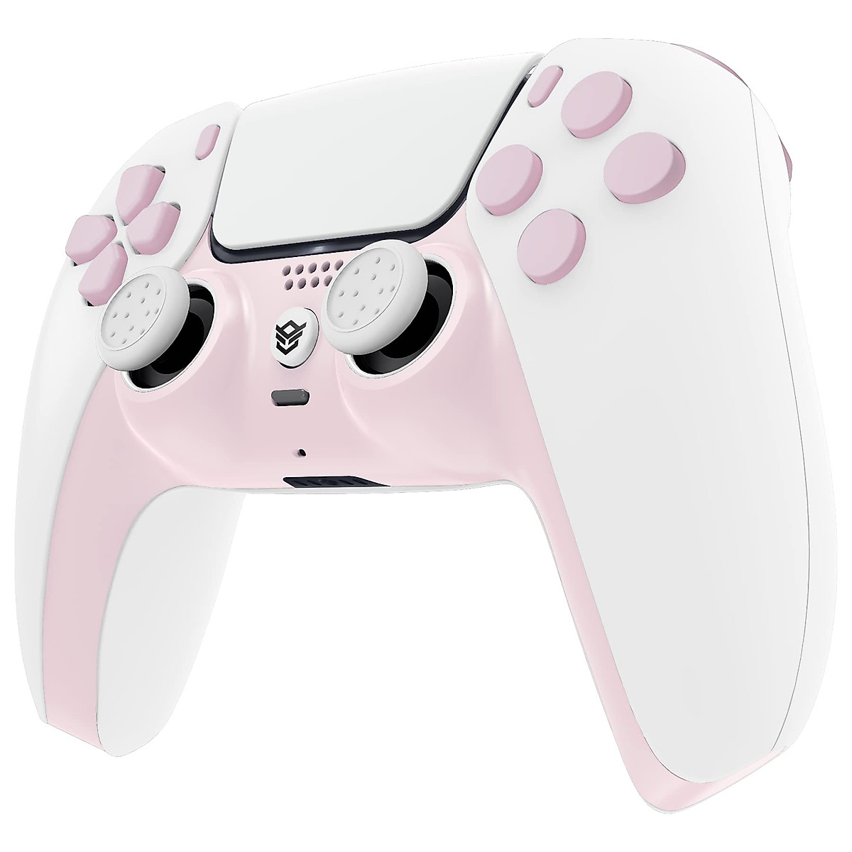 HEXGAMING Esports Rival Controller 2 Mappable Rear Buttons & Interchangeable Thumbsticks & Hair Trigger Compatible with ps5 Controller Custom Controller PC Wireless FPS Gamepad - Cherry Blossoms Pink