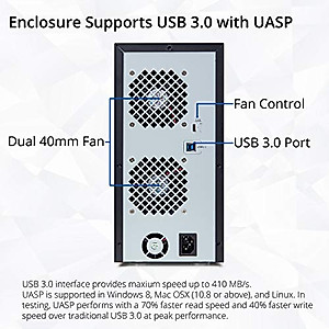 Syba 8 Bay Tool Less Tray Hot Swappabe 2.5" 3.5" SATA Non Raid External USB 3.0 Enclosure SY-ENC50119