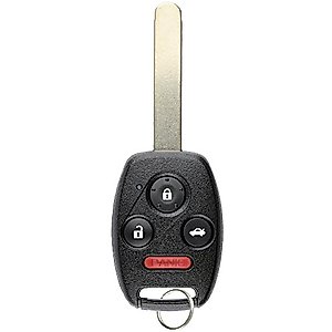 KeylessOption Keyless Entry Remote Control Uncut Car Ignition Key Fob Replacement for OUCG8D-380H-A