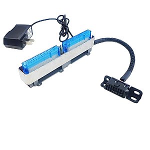 LS Gen 3 ECM Engine Programming Control Module Reader Diagnostic PCM Bench Harness w/Power Supply Fits for GM Chevy All Blue/Red & Blue/Green 1999-2007, OBD2 Port, 18 Gauge, 12 Volt