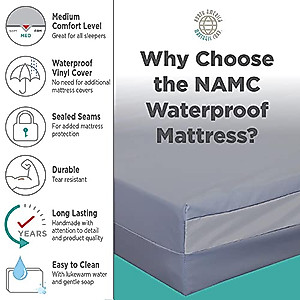 NAMC Urine and Waterproof – Adult Queen (80" x 60") Bedwetting Mattress