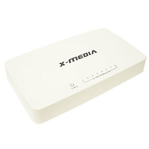 X-MEDIA XM-SW3008D 8-Port 10/100/1000Mbps Gigabit Ethernet Unmanaged Desktop Switch, Plug & Play