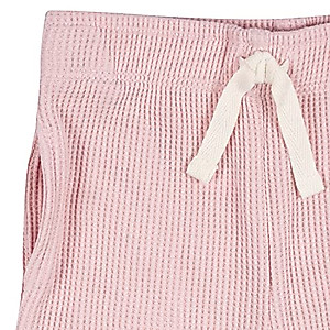Gerber Baby Girls 2-Piece Long Sleeve Tee & Pull-On Jogger Set, Pink, 0-3 Months