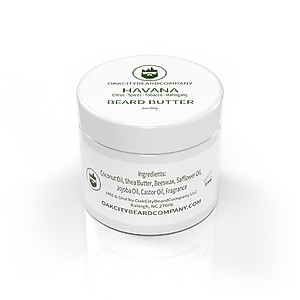 Oak City Beard Company - Havana - 2 Ounce - Beard Butter - Citrus - Spices - Tobacco - Beard Conditioner