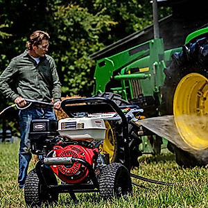 SIMPSON Cleaning PS60869 PowerShot 4000 PSI Gas Pressure Washer, 3.5 GPM AAA Triplex Pump, Honda GX270 Engine, Includes Spray Gun, Wand, 5 QC Nozzle Tips, 3/8-inch x 50-Foot Monster Hose, 49-State