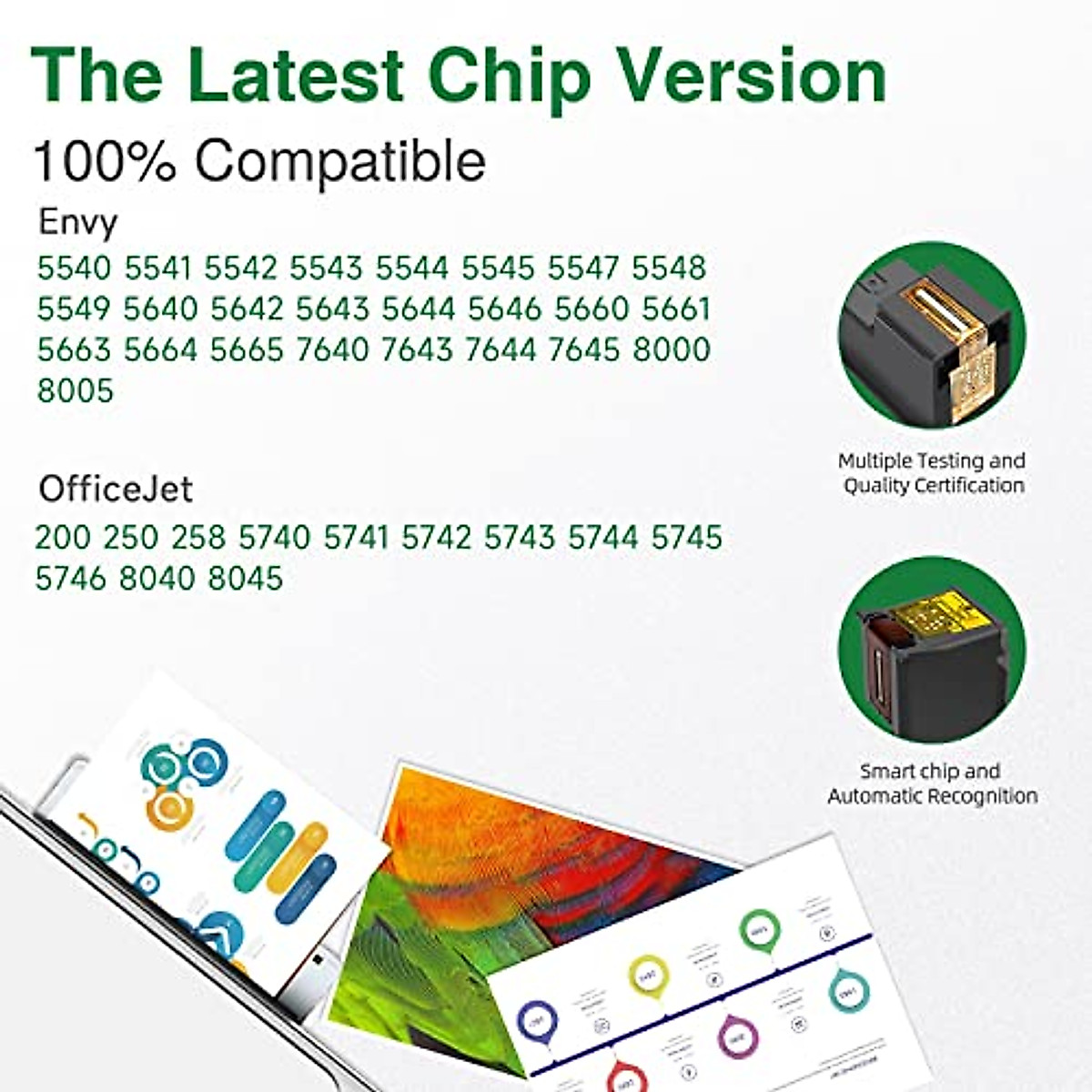 Economink Remanufactured 62 Black Ink Cartridge Replacement for HP 62XL High Yield to use with Envy 7640 5660 5540 7645 7644 5643 5640 5661 5642 7643 OfficeJet 250 200 5741 5740 5745 (1 Pack)