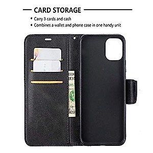 Glow Co, Ltd. iPhone 11 Notebook Type Case with Strap, Black, Tempered Glass & Stylus Pen 406-1-03