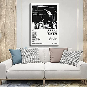 Playboi Poster Carti Music Poster Die Lit Album Poster Wall Sticker Rap Room Wall Decor Canvas Wall Art