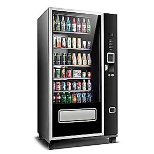 EPEX Beverage Large Combo Vending Machine with Stratified Temp Control Black EP-G654 0