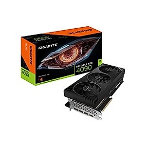 Gigabyte GeForce RTX 4090 WINDFORCE 24G Graphics Card, 3X WINDFORCE Fans, 24GB 384-bit GDDR6X, GV-N4090WF3-24GD Video Card