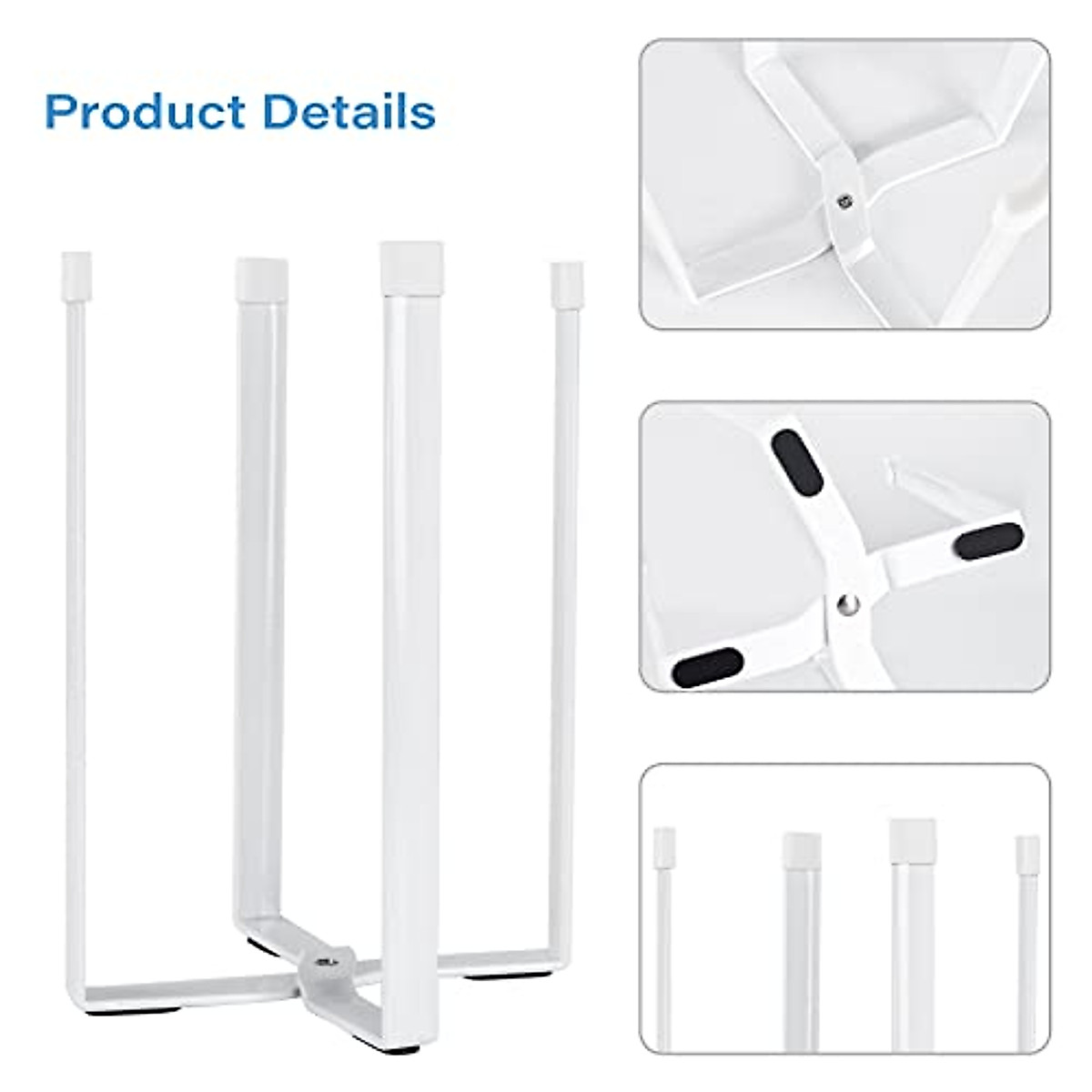 Kitchen Stand Holder, Plastic Bag Drying Rack, Multifunctional Countertop Cups Bottles Drying Rack for Plastic Bags, Bottles and Cups, Shelf Trash Bag (White)