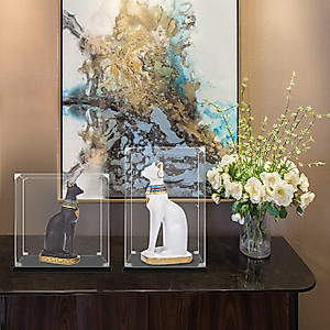 Acrylic Display Case for Collectibles Assemble Clear Acrylic Display Box for Lego Alternative Glass Case for Display Figures Doll Toys Home Storage(10x10x15.7 inch, 25x25x40 cm)