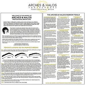 Arches & Halos Duo Luxury Brow Powder - Two-for-One Versatile Compact Powder - Get Full, Defined Brows - Vegan and Cruelty Free Makeup - Charcoal - 0.88 oz