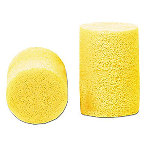 3M 3101001 Ear Classic Earplugs, Pillow Paks, Uncorded, PVC Foam, Yellow, 200 Pairs