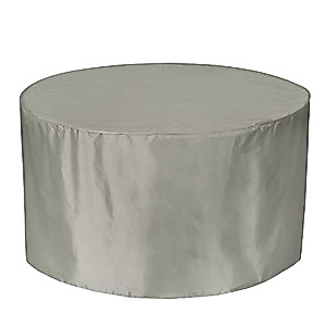 Cover Bonanza 56-399-010401-RT Round, 44 x 12 Inch Fire Pit Cover, Grey, Patio Furniture Covers