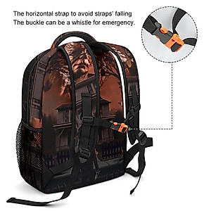 Unisex Adult Backpack Michael Halloween Myers Bag Large Storage Rucksack Fashion Travel Bag Classical Basic Business Computer Bag