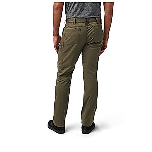 5.11 Tactical Men's Ridge Pant, Flex-Tac Stretch Fabric, Comfort Waist, Style 74520, Ranger Green, 42W x 34L