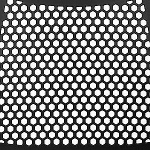 Flash Furniture 5 Pack HERCULES Series 661 lb. Capacity Black Stack Chair with Air-Vent Back and Black Powder Coated Sled Base