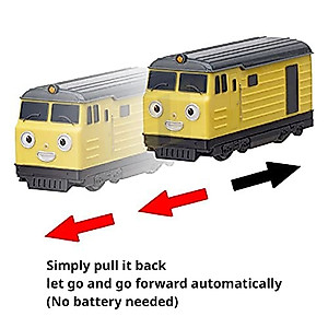 Pull Back Car Train Toy - Titipo and Friends 3 Vehicles Set Christmas Birthday Gifts for Kids and Toddlers Boys and Girls 3 Years and Up (No. 2 Loco, Eric, Xingxing)