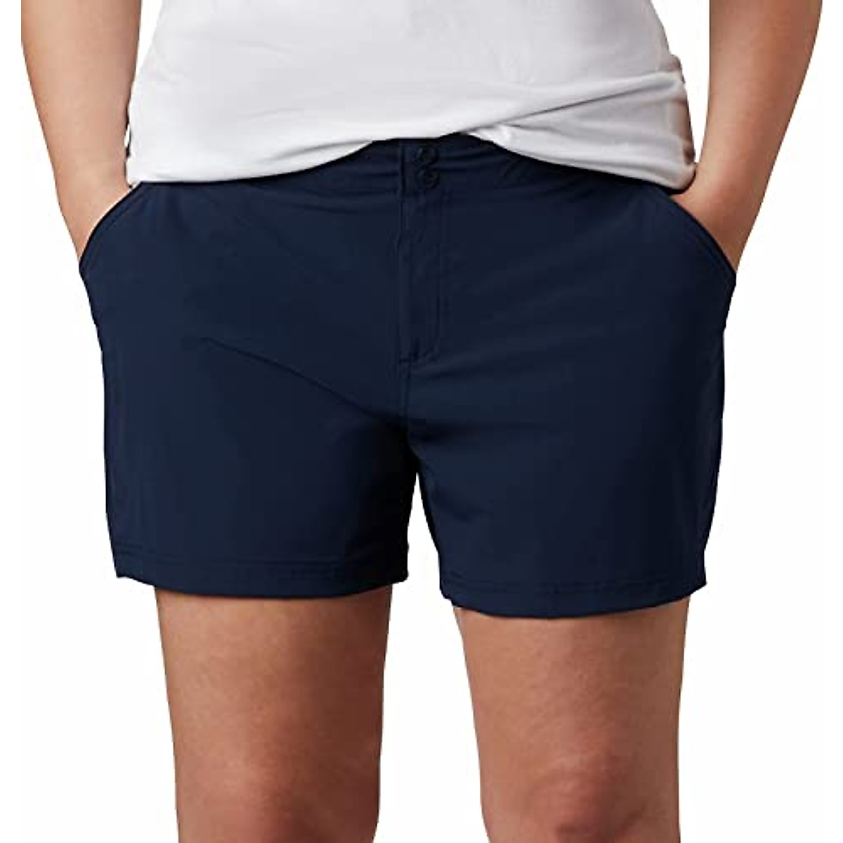Columbia Women's Coral Point III Shorts, Collegiate Navy, 4 Short