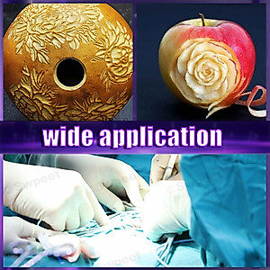 Swpeet 77Pcs 9 Styles #10#11#12#15#20#21#22#23#24 Scalpel Blades Surgical Grade Blades with #3#4 Scalpel Knife Handle Assortment Kit,Biology Lab Knives for Biology Lab Anatomy, Cutting