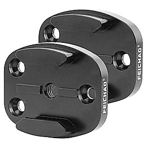 FEICHAO Aluminum CNC Quick Release Tripod Mount with 1/4 Adapter Buckle Base Interface Compatible for Hero 8 7 6 5 4 3 and Other Sports Camera (Surface Mount Board)