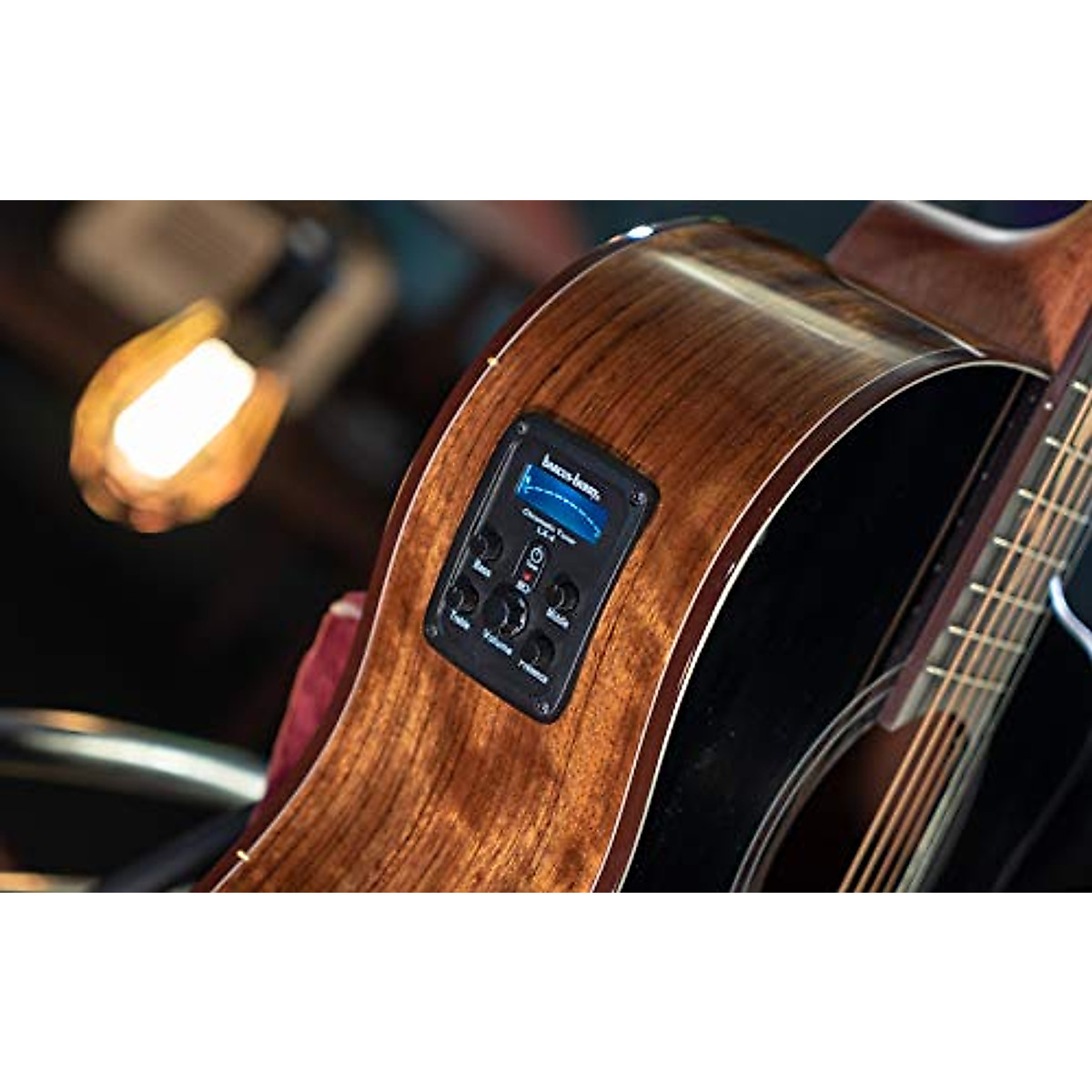 Washburn Bella Tono 6 String Acoustic-Electric Guitar, Right, Gloss Charcoal Burst (BTS9VCECH-D)