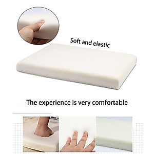 Rectangle Soft Memory Foam Chair Pad Cover Non-Slip Breathable Air Mesh Saddle Bar Stool Seat Cushion with Snap-on Button Tie for Home Kitchen Dining Bench School Office Chair Black, 13.4 x 9.4 Inch