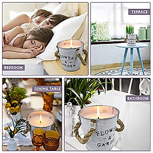 Citronella Candles Outdoor Indoor, 2 Pack 13.5 Oz Large Natural Citronella Oil Soy Wax Outdoor Candles, 80 Hours Long Lasting Highly Scented Candles for Summer Home Garden Patio Balcony