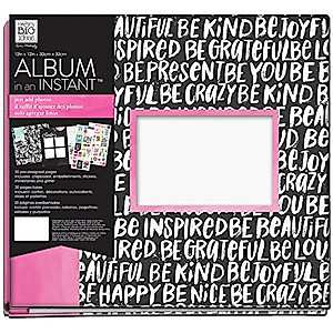 Me & My Big Ideas MAMBI Instant Album 12x12 Complete Black & White