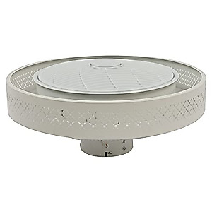 HAPPCUCOE Modern Ceiling Chandelier Flush Mount Ceiling Fan Light Dimmable LED Remote Control Chandelier White Bedroom Living Room Office 110V New