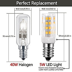 Vlio E14 5W LED Light Bulb 10 Pack, Cool White 6000K, 40W Incandescent Bulb Equivalent, 400LM 52 LED 2835-SMD Light, Not Dimmable, AC110V