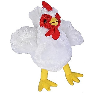 Wild Republic Chicken Plush, Stuffed Animal, Plush Toy, Gifts for Kids, Hug’Ems 7"