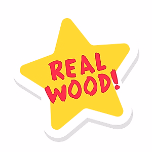 CoComelon Count with Me Wooden Clock, Recycled Wood, Learning and Education, Officially Licensed Kids Toys for Ages 18 Month by Just Play