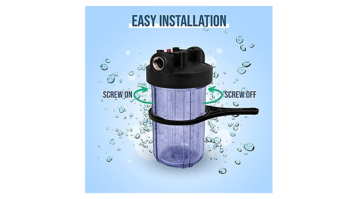 High Capacity Whole House Water Filter System with 5 Micron Sediment Filter
