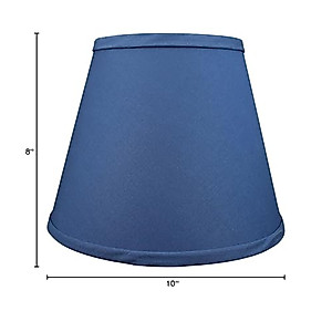 FenchelShades.com Lampshade 6" Top Diameter x 10" Bottom Diameter x 8" Slant Height 6x10x8" with Spider Attachment (Navy)