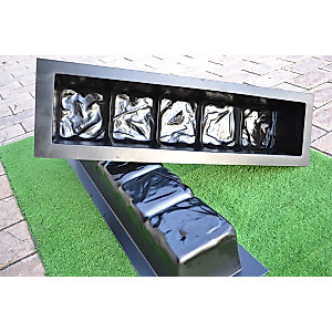 Concrete molds Straight Edge Stone Log Edging Border Garden curbs Sold 2pcs BR02