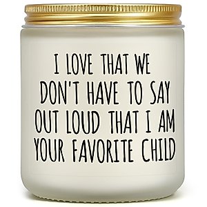 Gifts for Mom Dad from Daughter Son, Funny Mothers Day Gifts, Fathers Day Birthday Christmas Gift for Grandma Aunt Nana Bonus Mom Mother in Law, Unique Valentines Present, Lavender Scented Candle