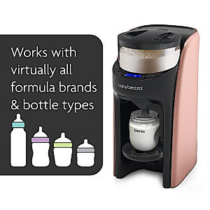 Baby Brezza Formula Pro Advanced Formula Dispenser Machine - Automatically Mix a Warm Formula Bottle Instantly - Easily Make Bottle with Automatic Powder Blending, Rose Gold