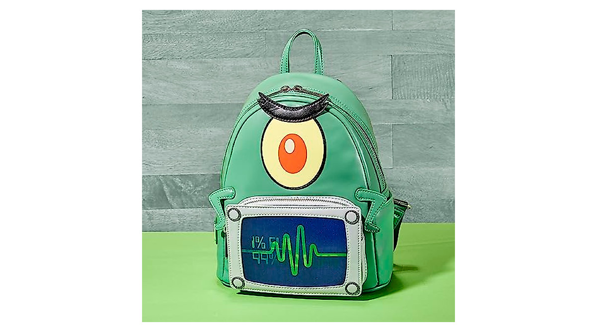SpongeBob Plankton Mini-Backpack - Amazon Exclusive by Loungefly