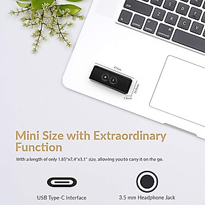 HIDIZS S8 USB DAC Amp, 384kHz / 32Bit USB C Portable HiFi Audio Decoding Amplifier for iPhone iPod Android Computer with Windows/Mac OS/iOS/iPad OS System (4 Interface Cable Included, Silver)