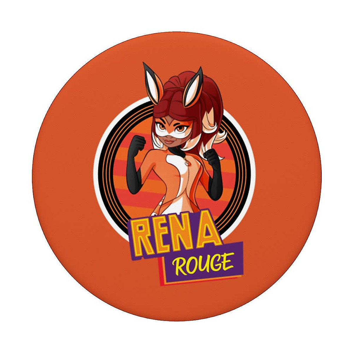 Miraculous Ladybug Orange Collection Rena Rouge badge PopSockets Swappable PopGrip