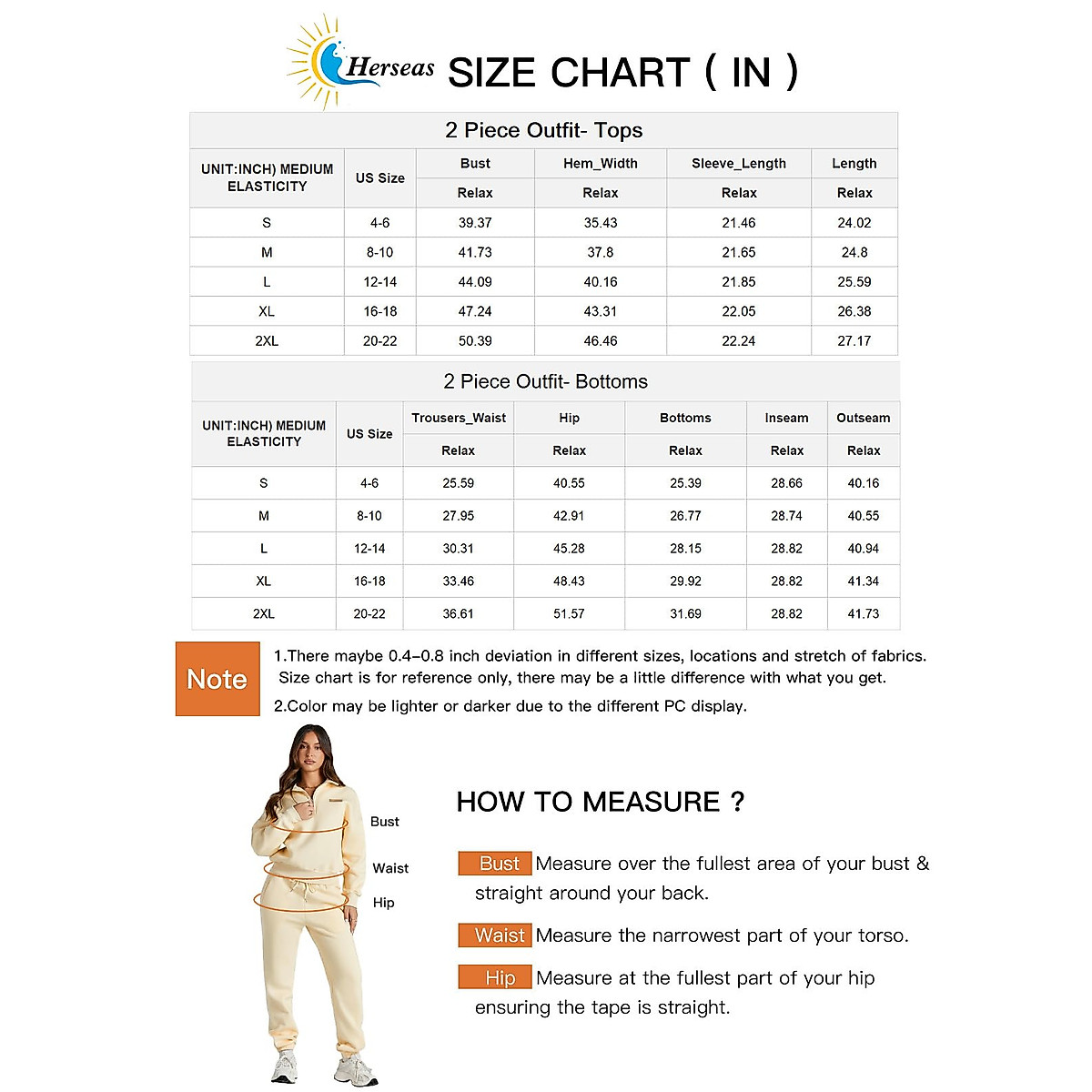 Herseas Fall 2 Piece Teacher Outfits for Women White Casual Sweatsuits Half Zip Pullover with Jogger Comfy Set Fashion Leisure Suits X-Large 16 18