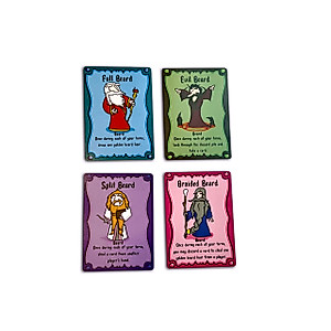Beard Wizards Card Game for 2-5 Players by The Dusty Top Hat