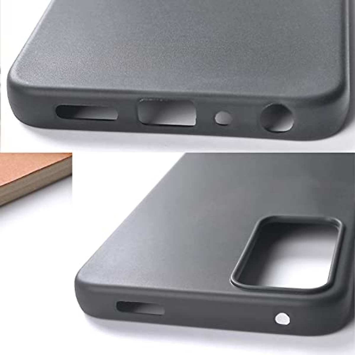 Ansxder Case for TCL 40 XL/TCL 40T,Flexible Soft TPU Scratch Resistant Non-Slip Shock Absorption Back Cover Rubber Slim Back TCL 40XL/TCL 40T Phone Case+2 Pack Tempered Glass Screen Protector