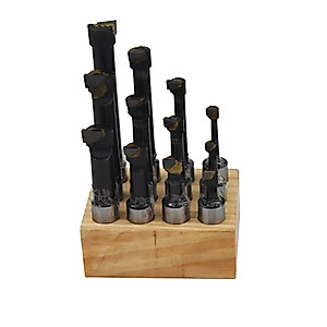 WFLNHB 12Pcs 5/8 Inch Boring Bar Set Carbide Tipped Bars 5/8 Inch Shank Lathe Tool