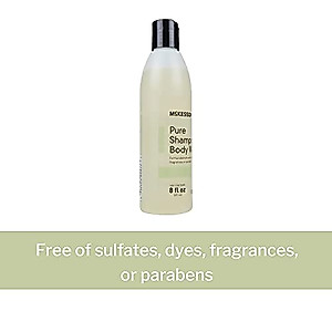 McKesson Pure Shampoo and Body Wash, Sulfates, Dyes, Fragrance and Parabens Free, Unscented, 8 oz, 1 Count