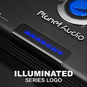 Planet Audio AC5000.1D Anarchy Series Car Amplifier - 5000 High Output, Class D, Monoblock, 1 Ohm Stable, Low Level Inputs, Low Pass Crossover, Mosfet Power Supply